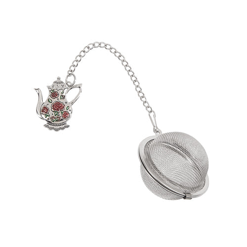 Ganz Tea Infuser - Pink Roses Teapot — Las Cosas Kitchen Shoppe