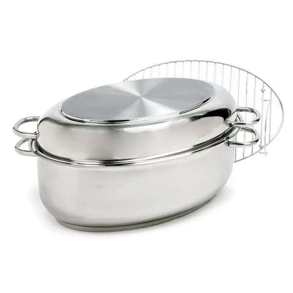 Norpro Krona 12 Qt Stainless Steel Multi Roaster — Las Cosas Kitchen Shoppe