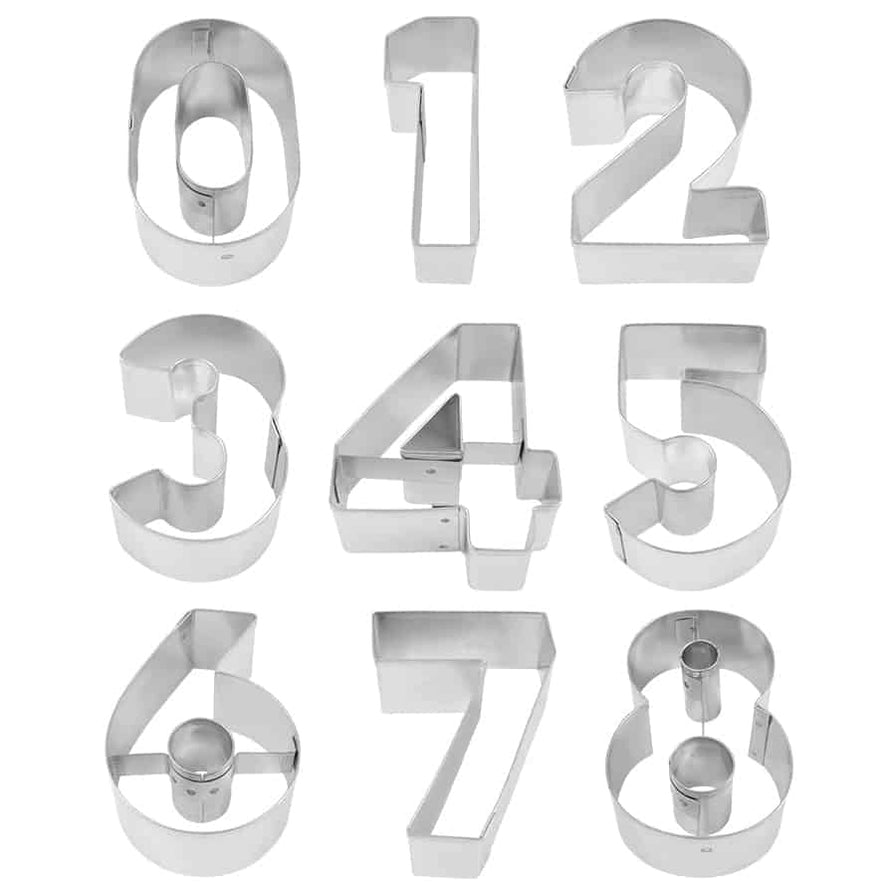 Number Cookie Cutters 9 Pc Set — Las Cosas Kitchen Shoppe