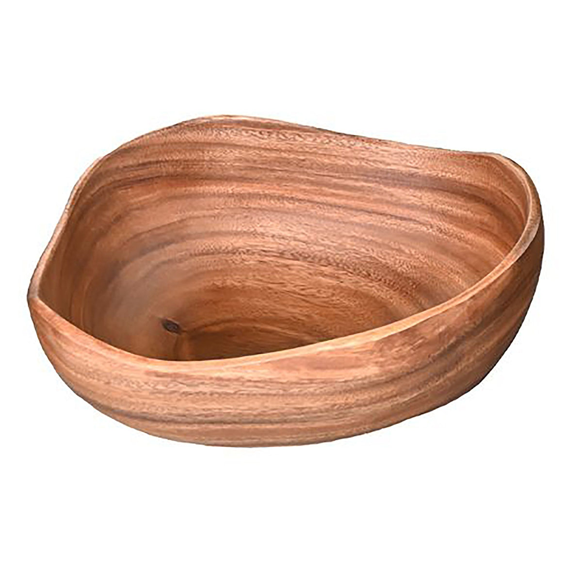 Pacific Merchants Acaciaware Rustic Bowl, 12"L x 10"W x 6"H — Las Cosas ...